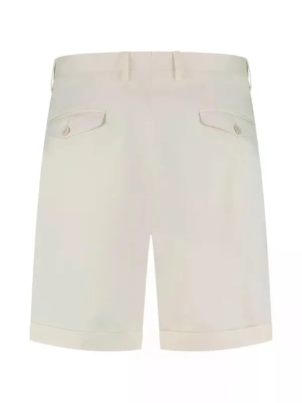 LARDINI Button Flap-pocket Shorts - Neutrals