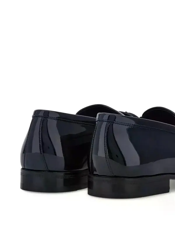 FERRAGAMO Gancini Loafers - Black