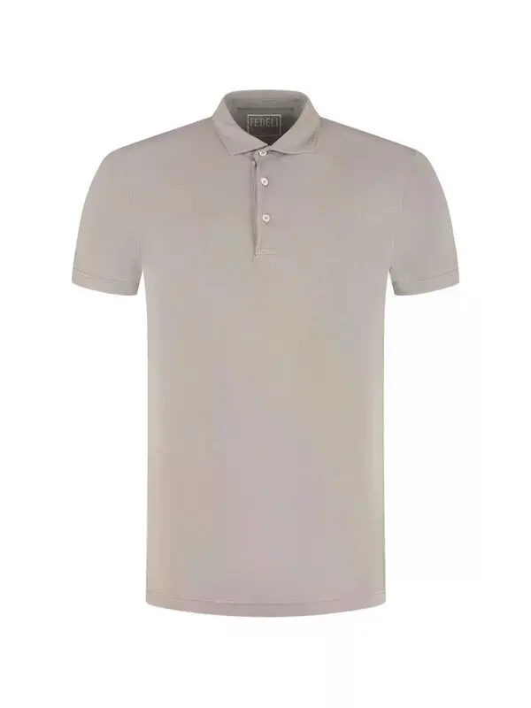 Fedeli Short-sleeve Polo Shirt - Neutrals