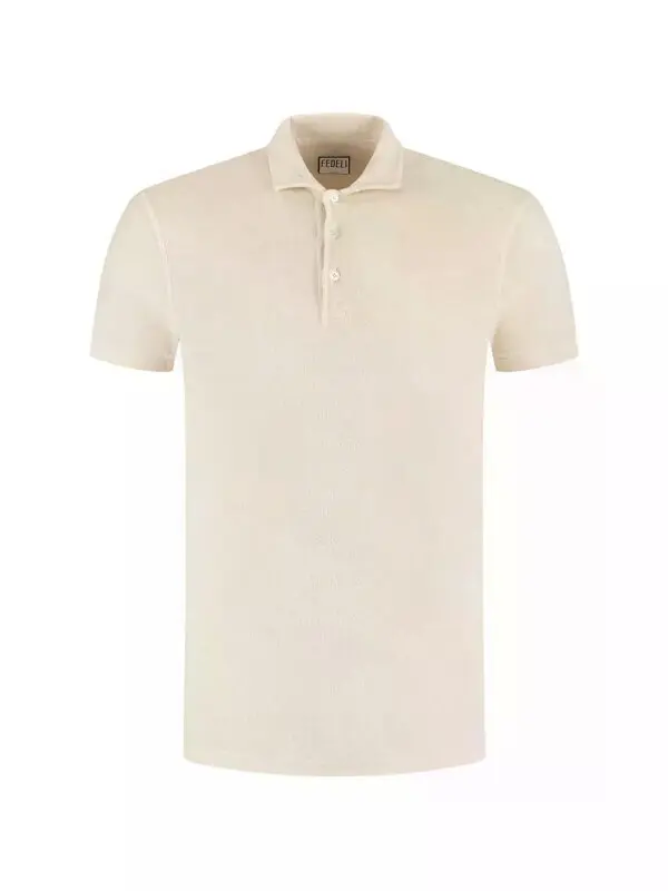 Fedeli Buttoned Polo Shirt - Neutrals
