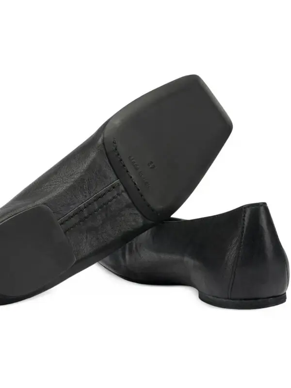 Rick Owens Leather Ballet Flats