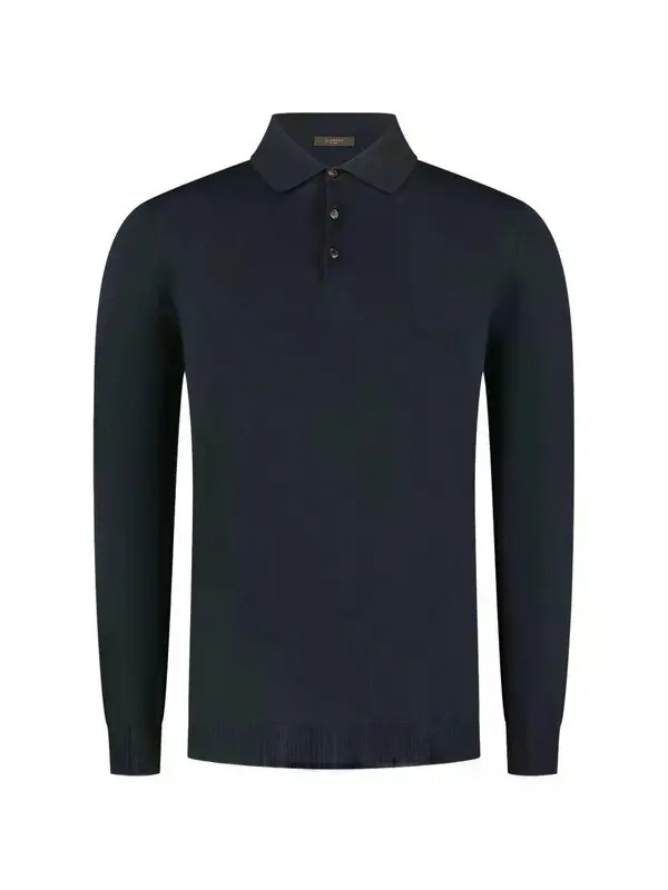 ZANONE Buttoned Polo Shirt - Blue