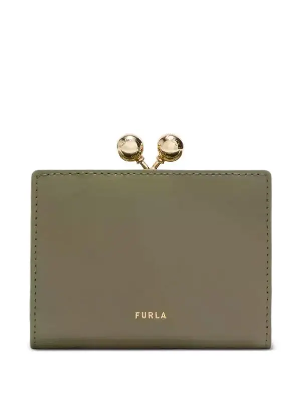 Furla S Dots Compact Clasp Wallet - Green