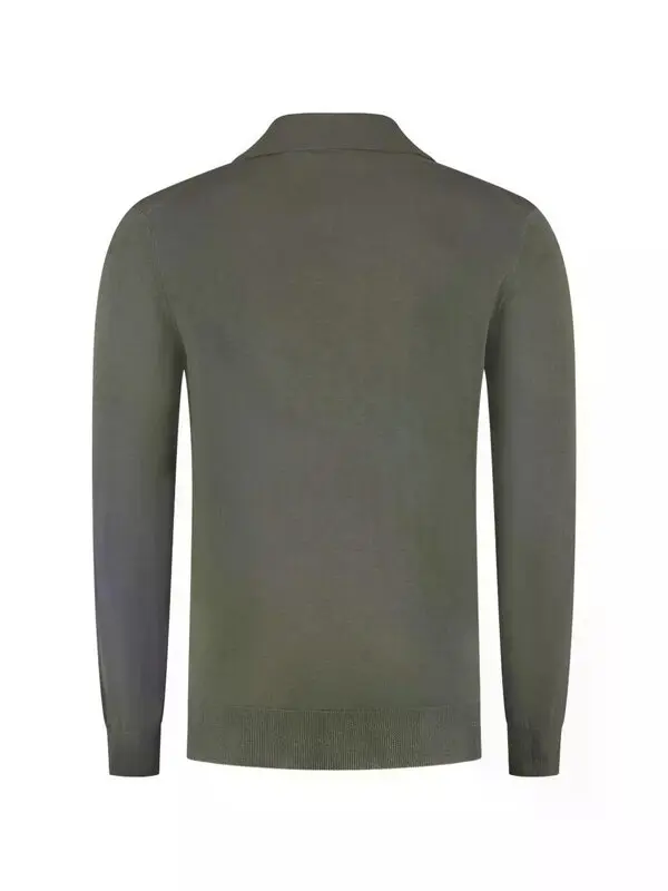 ZANONE Buttoned Polo Shirt - Green