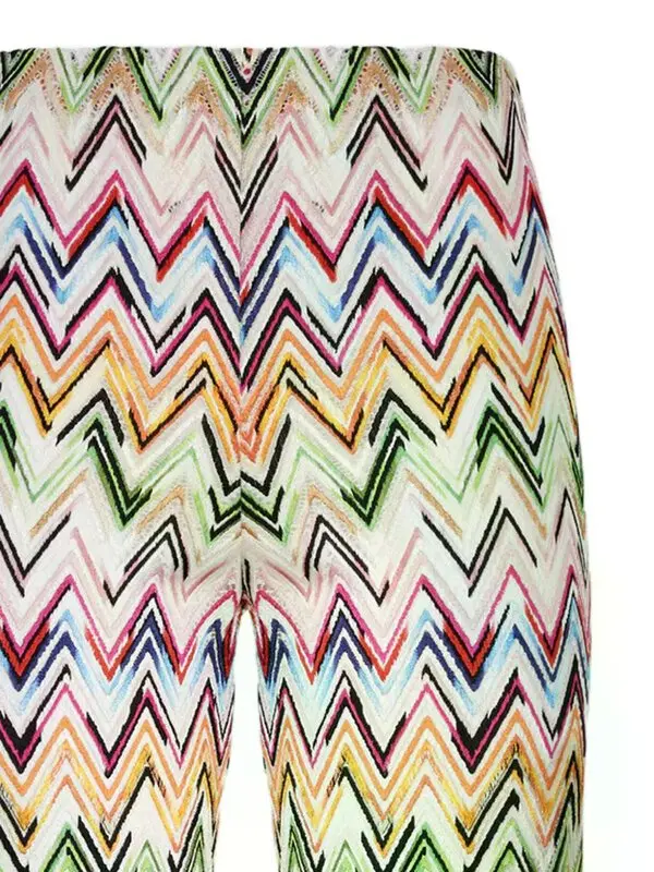 Missoni Chevron Flared-leg Trousers - Neutrals