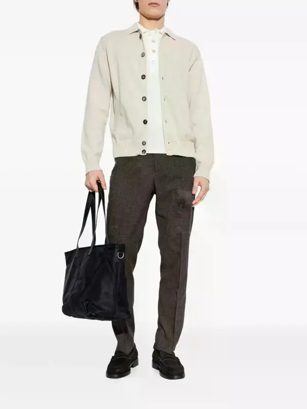 Eleventy Button Knitted Cardigan - Neutrals
