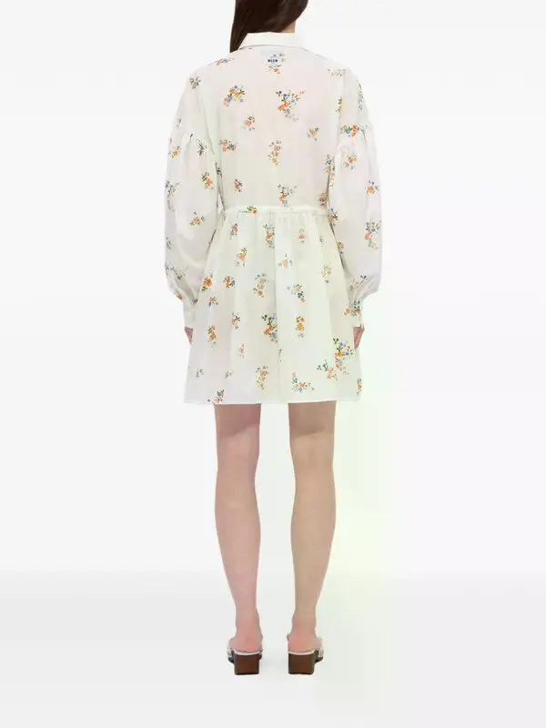 MSGM Floral-print Mini Dress