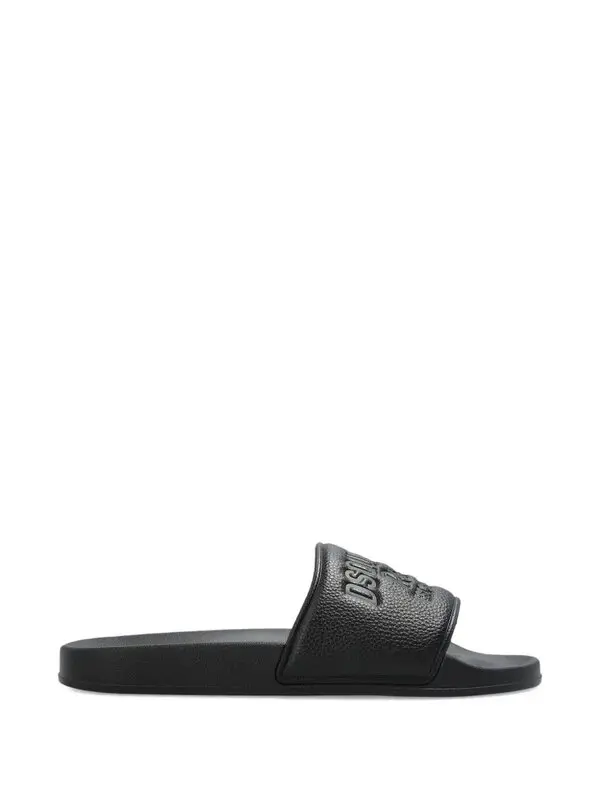 Dsquared2 Debossed Sliders - Black