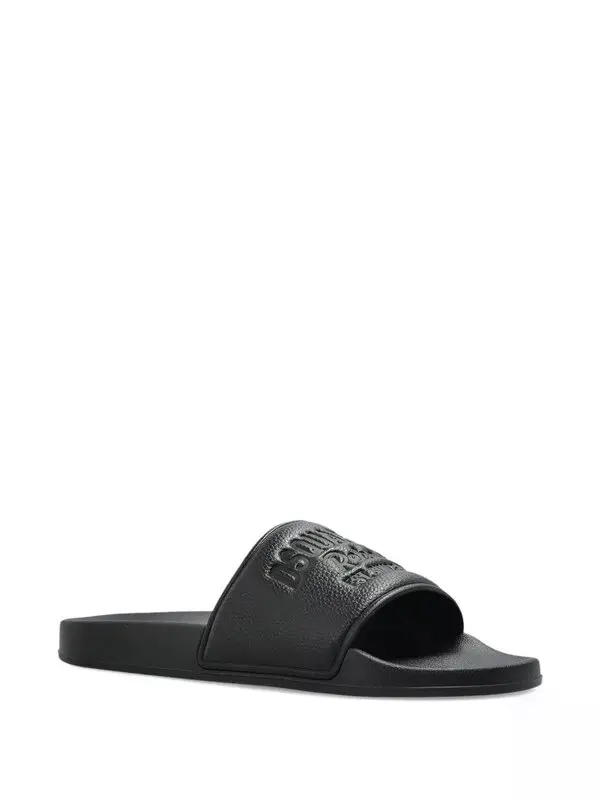 Dsquared2 Debossed Sliders - Black
