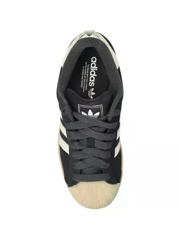 Adidas Superstar Ii Striped Sneakers - Black