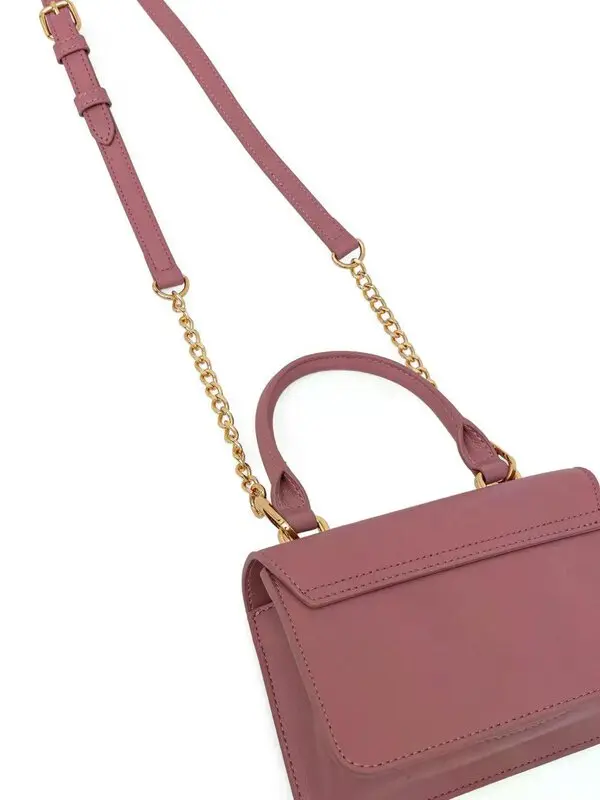 Moschino Logo Lettering Satchel - Pink