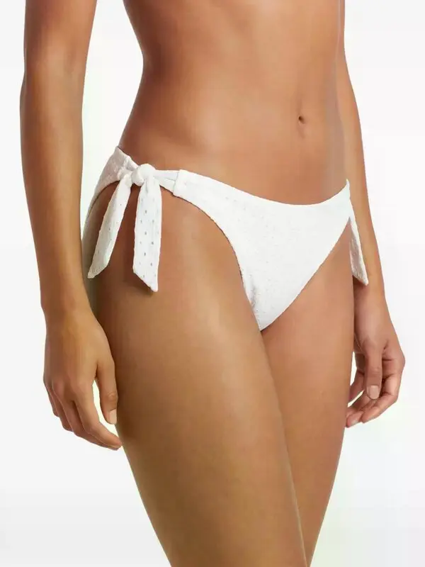 TWINSET Broderie Anglaise Bikini Thong - White