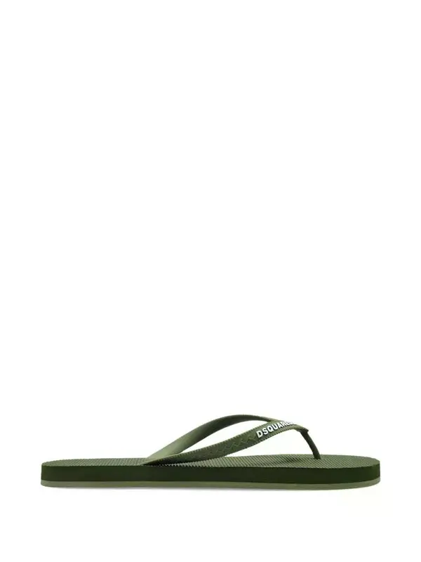 Dsquared2 Logo Thong Flip-flops - Green