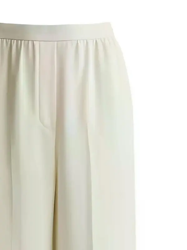 St. John Wide-leg Crepe Trousers - Neutrals