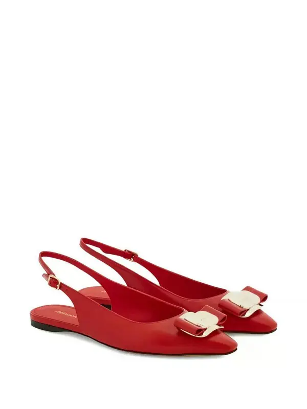 FERRAGAMO Bow Slingback Ballerinas
