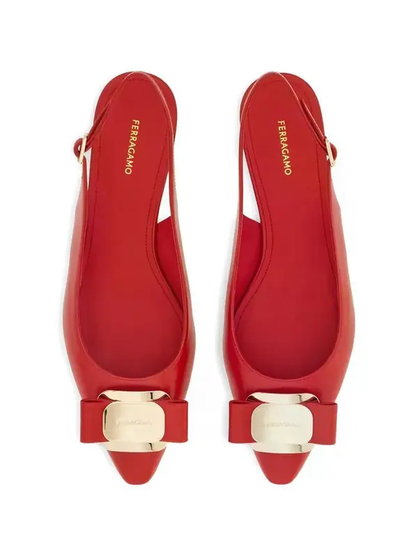 FERRAGAMO Bow Slingback Ballerinas