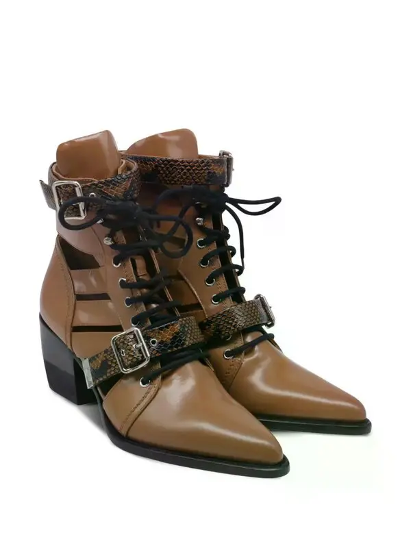 Chloé Rylee Multistrap Leather Boots