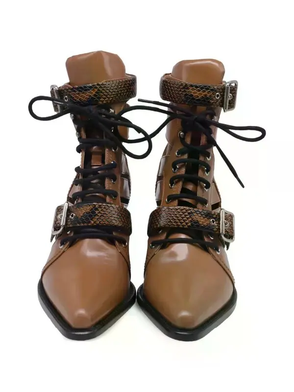 Chloé Rylee Multistrap Leather Boots