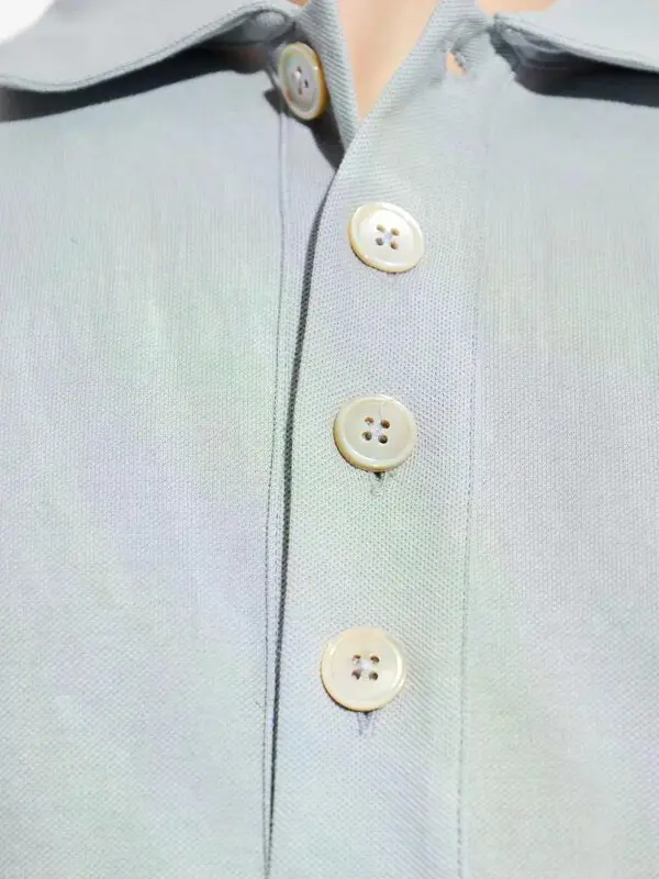 Eleventy Buttoned Polo Shirt - Grey