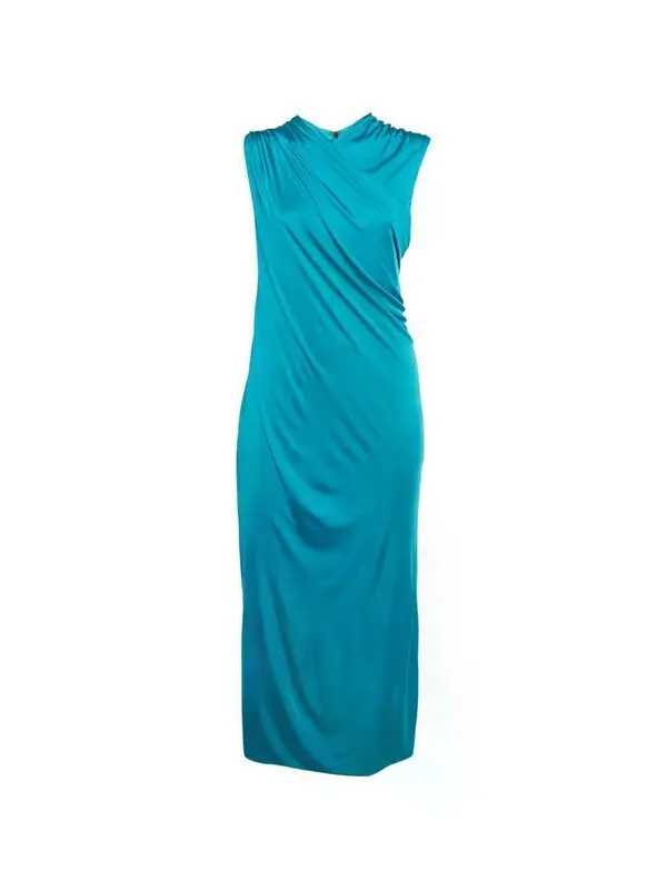 Versace Ruched Midi Dress