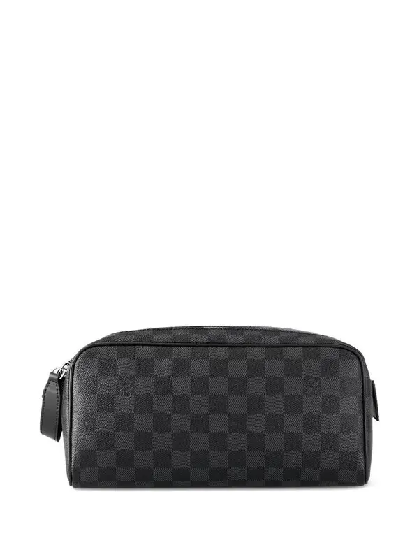 LOUIS VUITTON Dopp Damier Graphite Wash Bag - Black