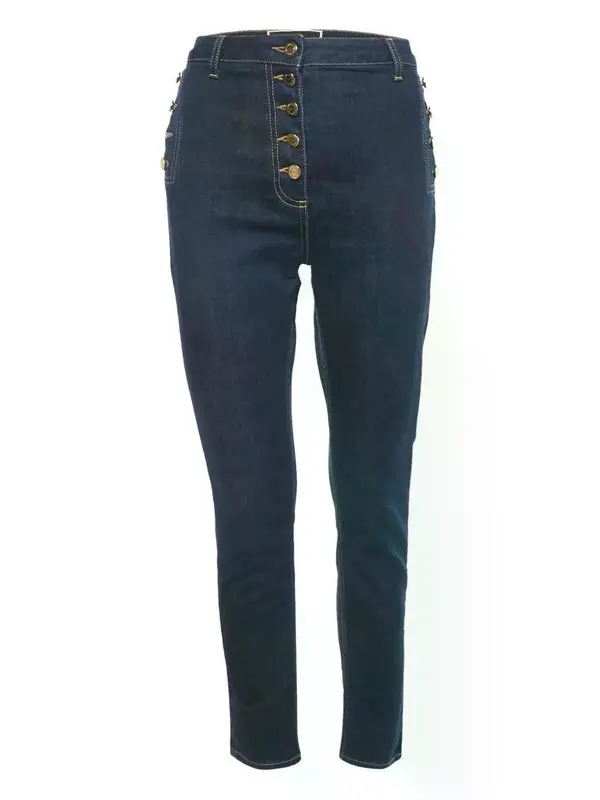 Elisabetta Franchi Buttoned Denim Jeans