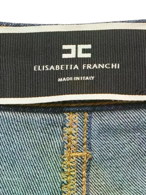 Elisabetta Franchi Buttoned Denim Jeans