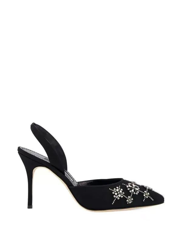 Manolo Blahnik Crystal-embellished Stiletto Pumps
