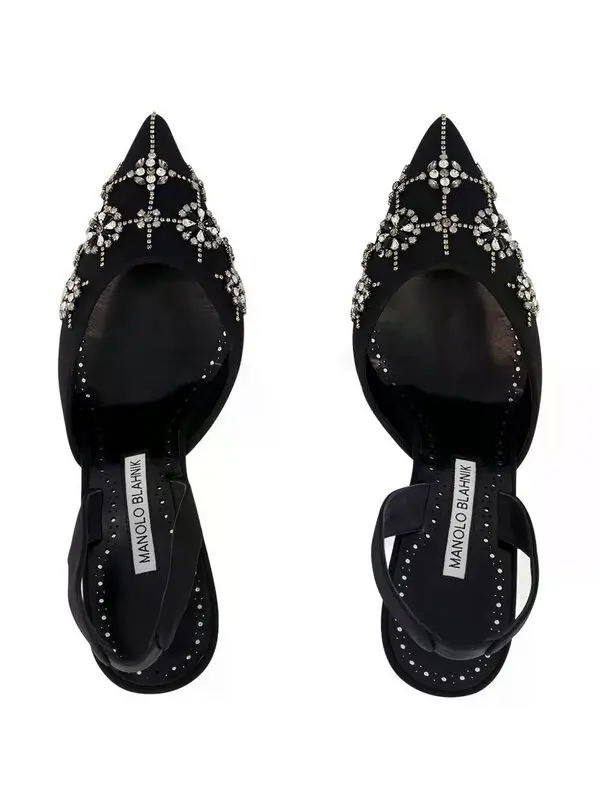Manolo Blahnik Crystal-embellished Stiletto Pumps