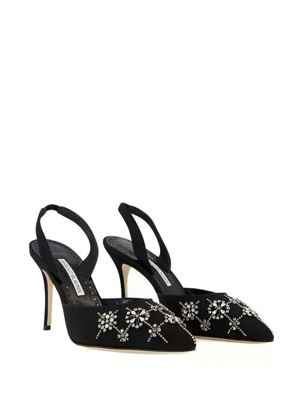 Manolo Blahnik Crystal-embellished Stiletto Pumps