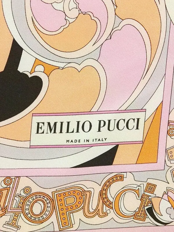 Emilio Pucci Fringed Silk Scarf