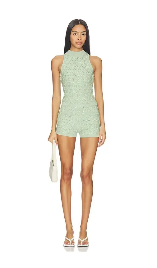Devon Windsor Renatta Knit Mockneck Tank Top - Sage