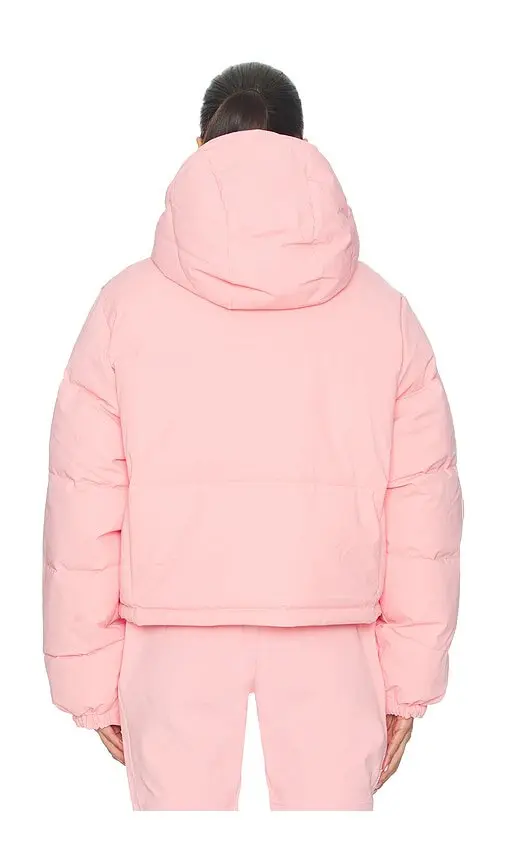 WHITESPACE Cropped Puffer Jacket With Drawstring Hood