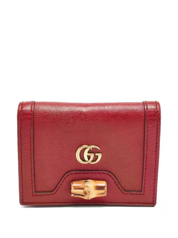 Gucci Bamboo Diana Wallet - Red