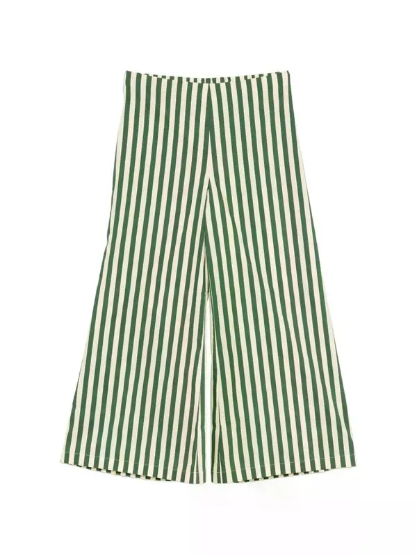 SIMONMILLER Striped Poplin Trousers - Green