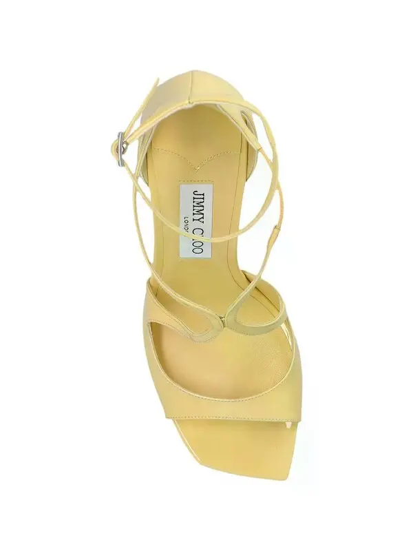 JIMMY CHOO Azia 95 Cross-strap Sandals - Yellow