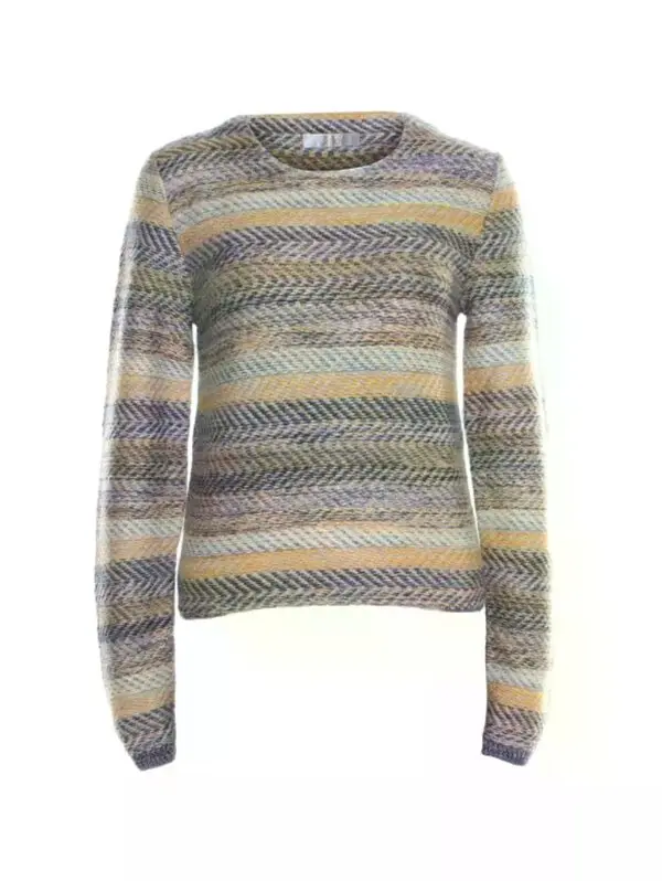 Chloé Striped Round-neck Sweater
