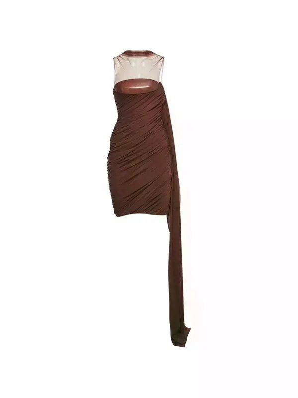 CHATS BY C.DAM Draped Mini Dress
