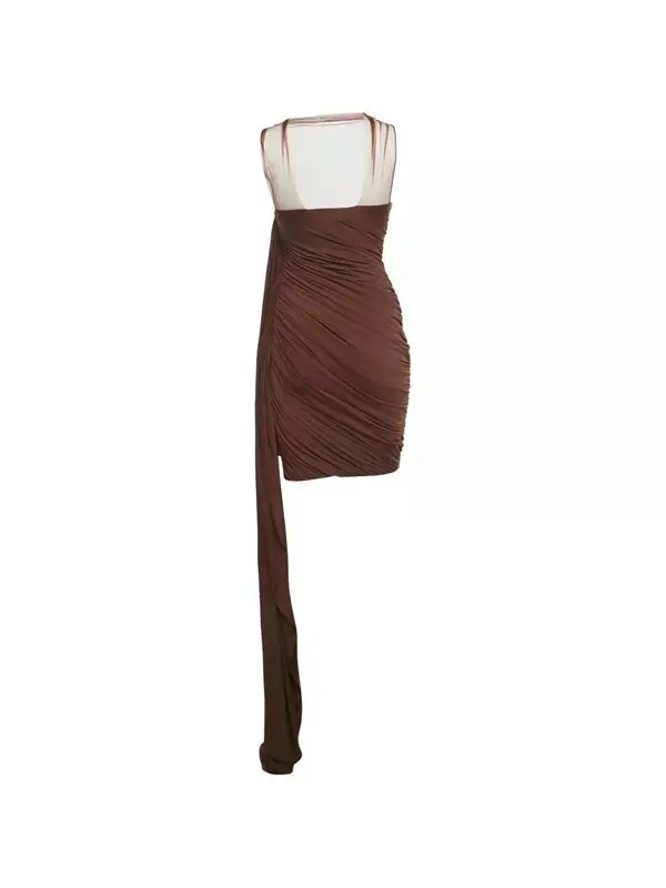 CHATS BY C.DAM Draped Mini Dress