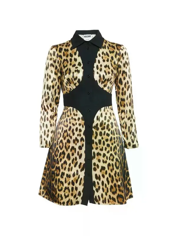 Moschino Leopard-pattern Mini Dress