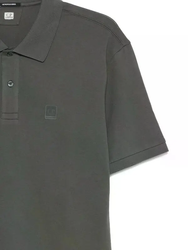 C.P. COMPANY Logo-patch Polo Shirt