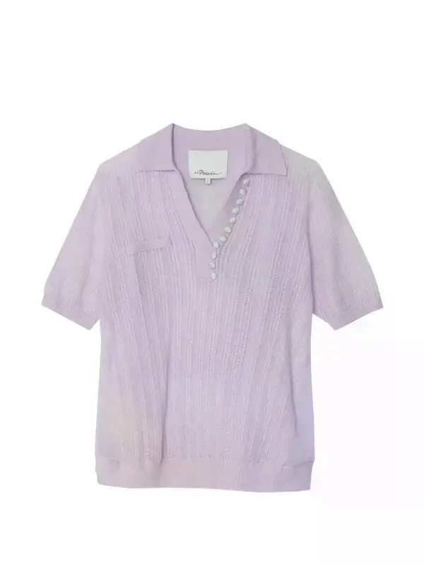 3.1 Phillip Lim Cable-knit Polo Top