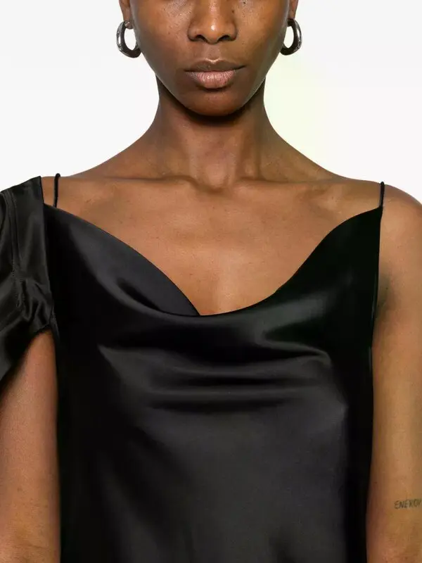 IRO PARIS Thiana Asymmetric Midi Dress - Black