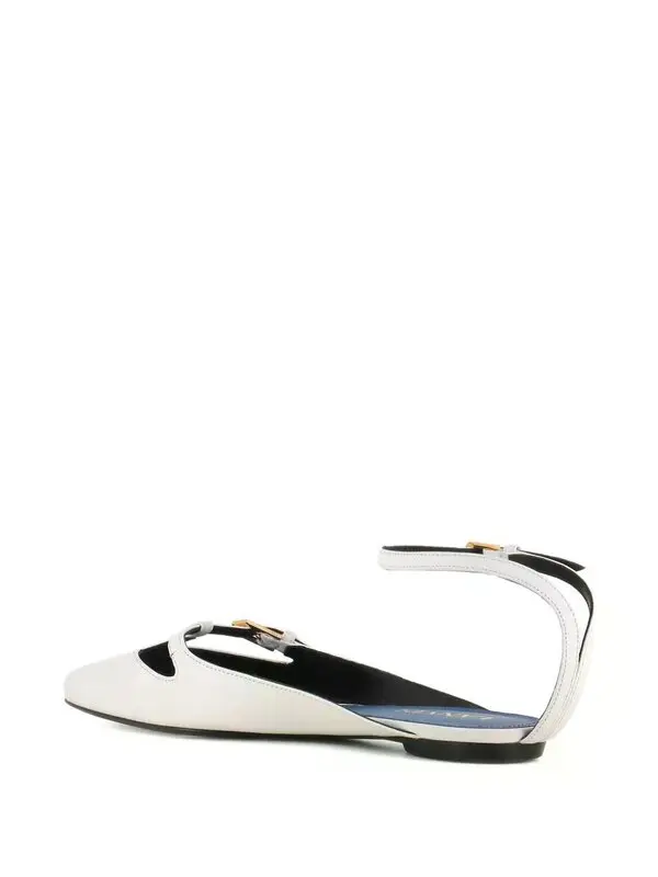 LANVIN Buckle-strap Flat Pumps