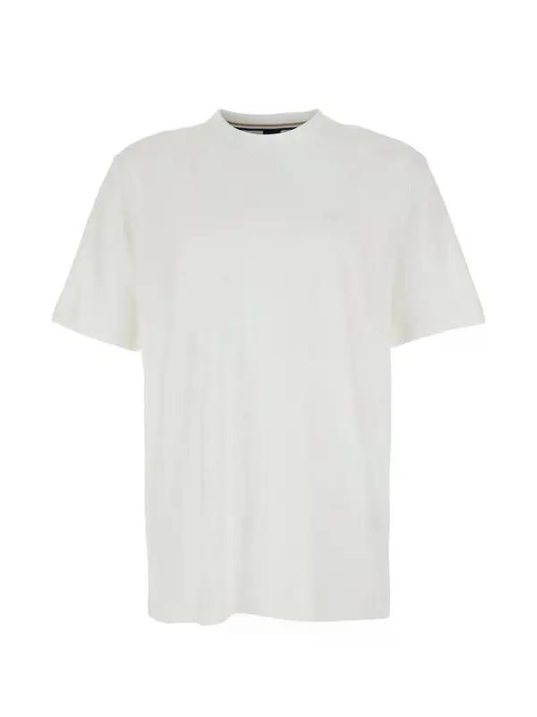 BOSS Logo-embroidered T-shirt - White