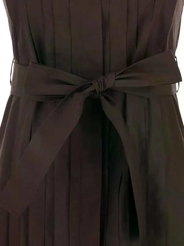 P.a.r.o.s.h Sleeveless Belted Dress - Brown