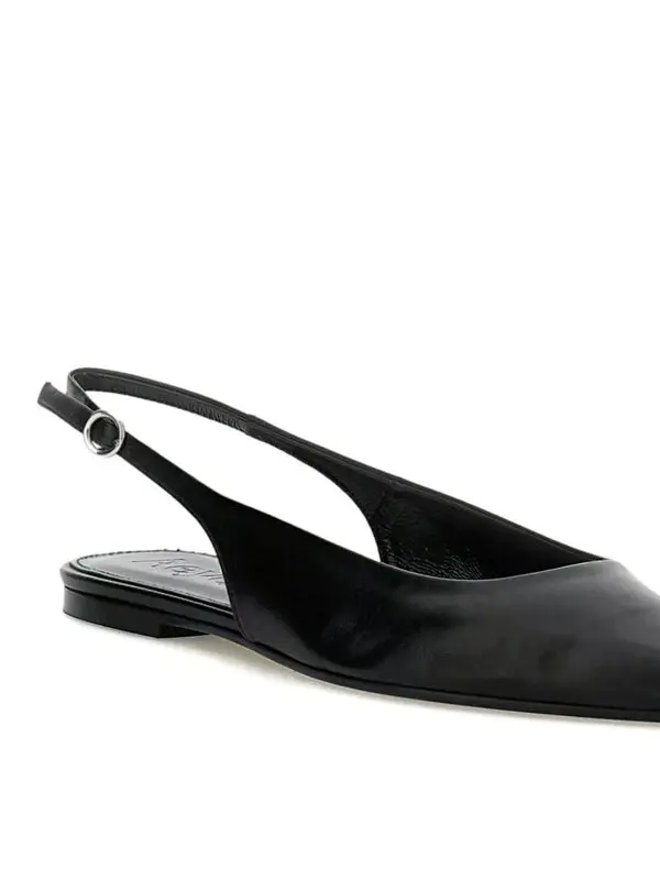 AeydĒ Annora Pointed Flat Pumps - Black