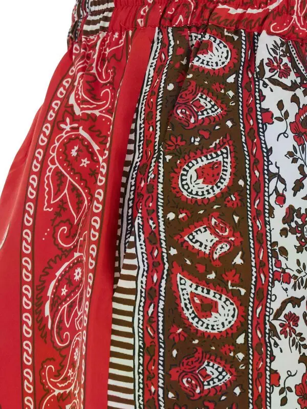 P.a.r.o.s.h Paisley-print Drawstring Shorts - Red