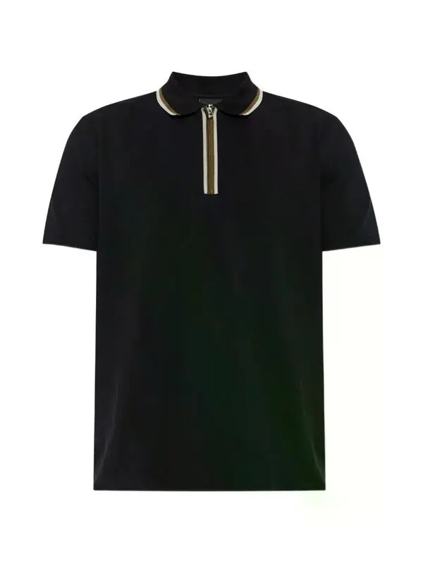 Paul Smith Striped Polo Shirt - Black