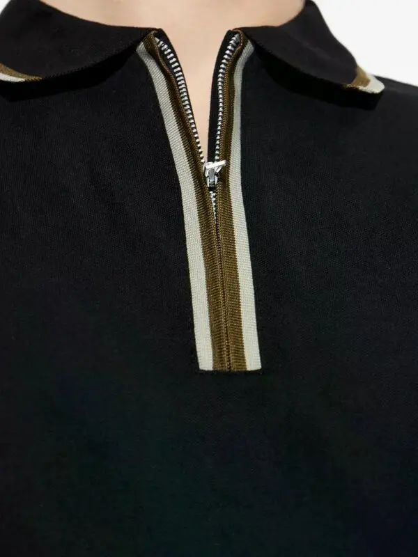 Paul Smith Striped Polo Shirt - Black